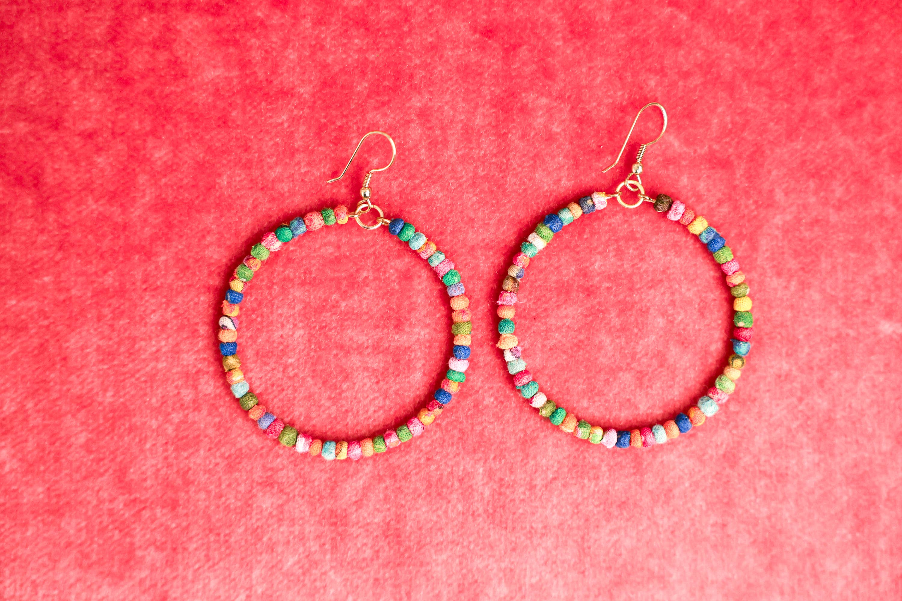 Shades of India Sari Hoop-Large – Flatland Collective